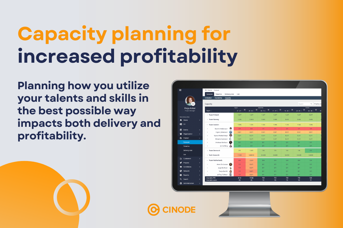 Capacity Planning in Consulting Firms for Improved Profitability - Cinode
