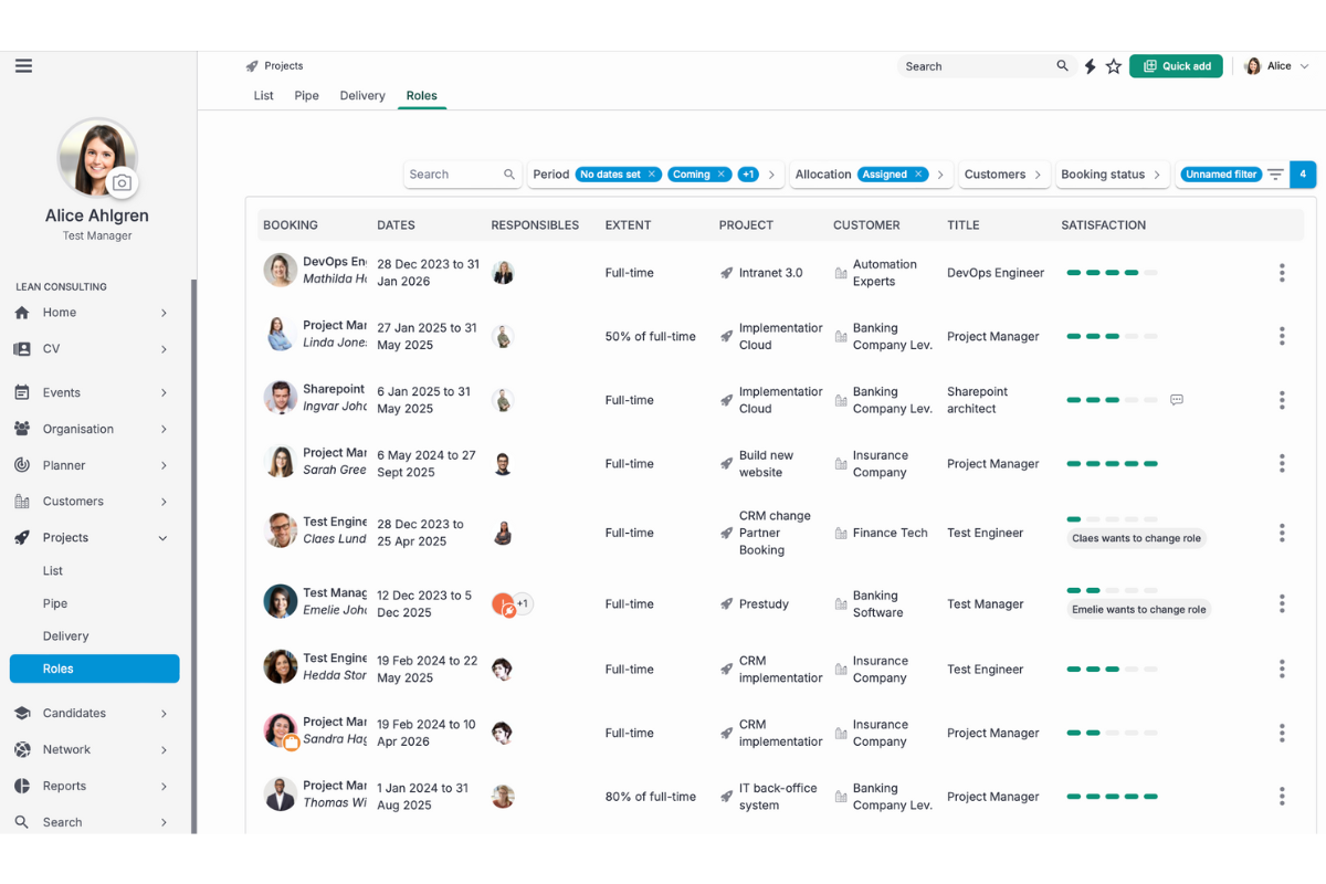 Do you know how satisfied your consultants are? The new “Role Satisfaction” gives you the answer ...